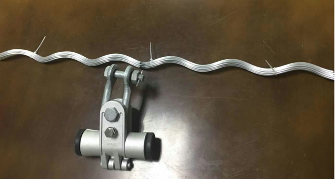 Double Helical Suspension Clamp , OPGW Preformed Suspension Clamp